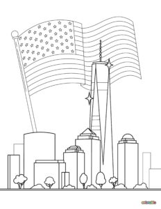 9/11 Coloring Pages - 25 Free Pages | Colorable