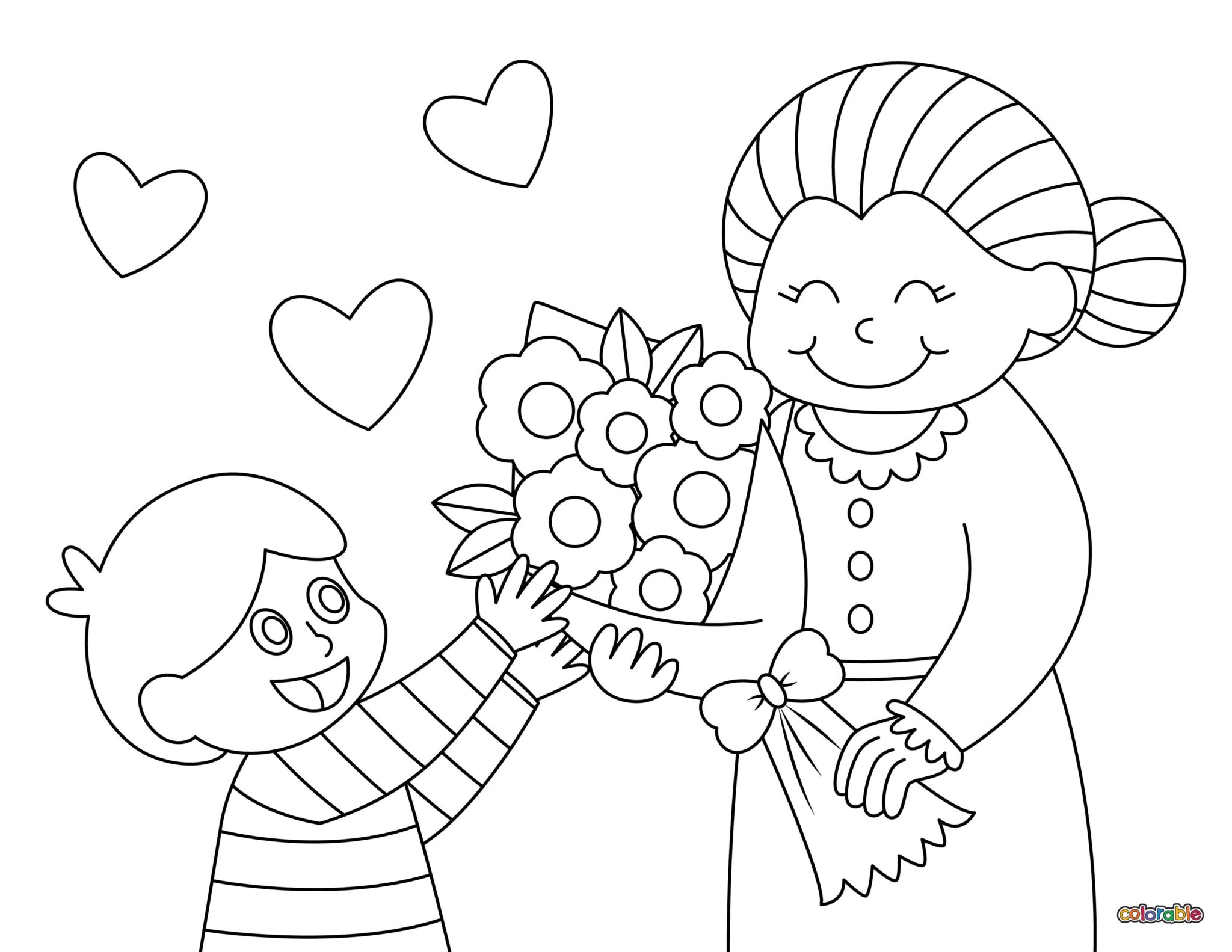 Grandparents Day Coloring Pages - 30 Free Pages | Colorable