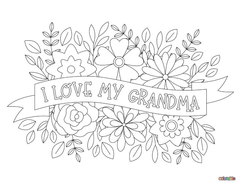 Grandparents Day Coloring Pages - 30 Free Pages | Colorable