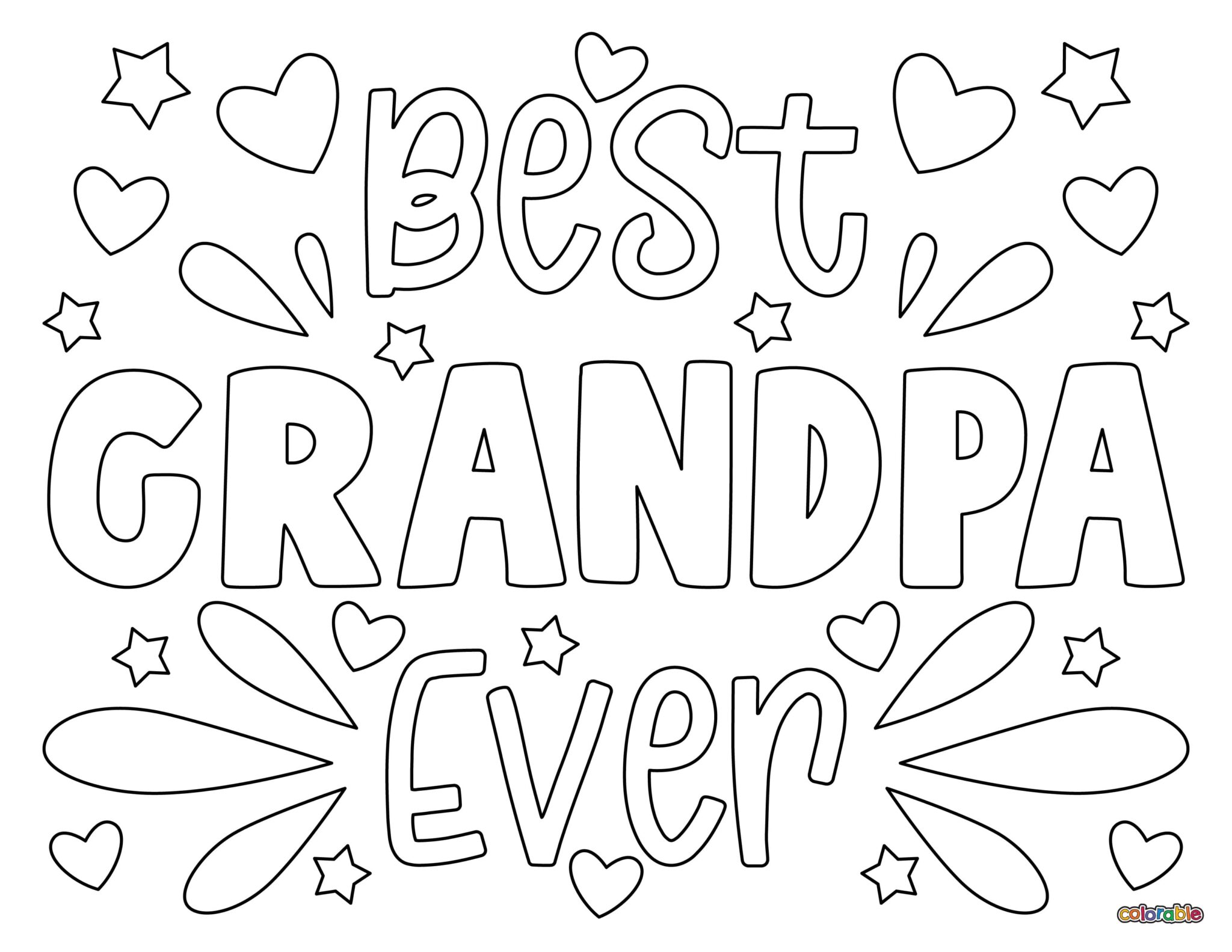 Grandparents Day Coloring Pages - 30 Free Pages | Colorable