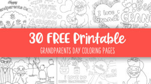 Grandparents Day Coloring Pages - 30 Free Pages | Colorable