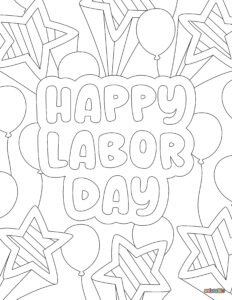 Labor Day Coloring Pages - 30 Free Pages | Colorable