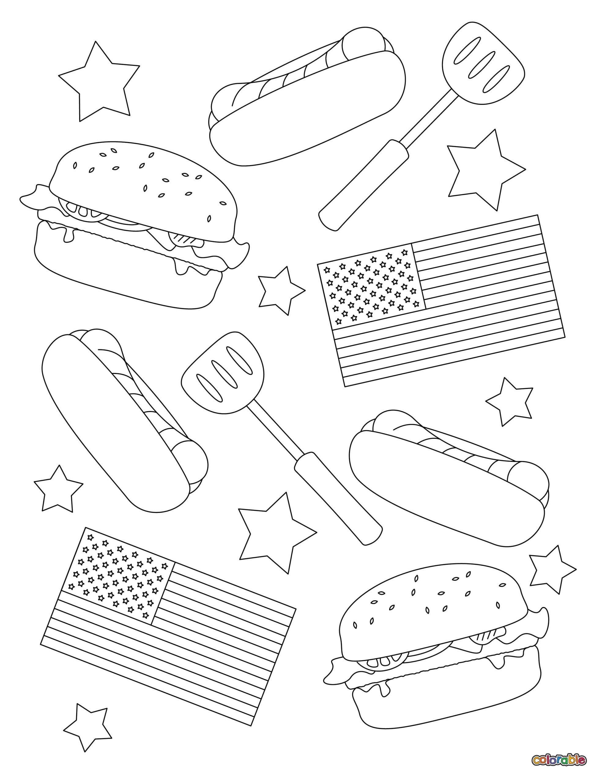 Labor Day Coloring Pages - 30 Free Pages | Colorable