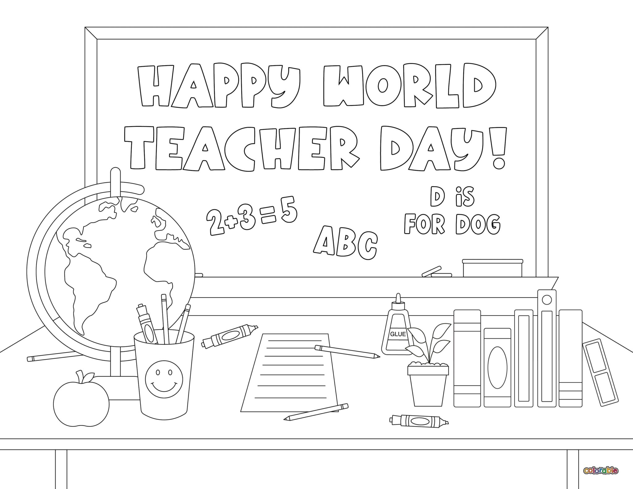 October Coloring Pages - 40 FREE Pages | Colorable