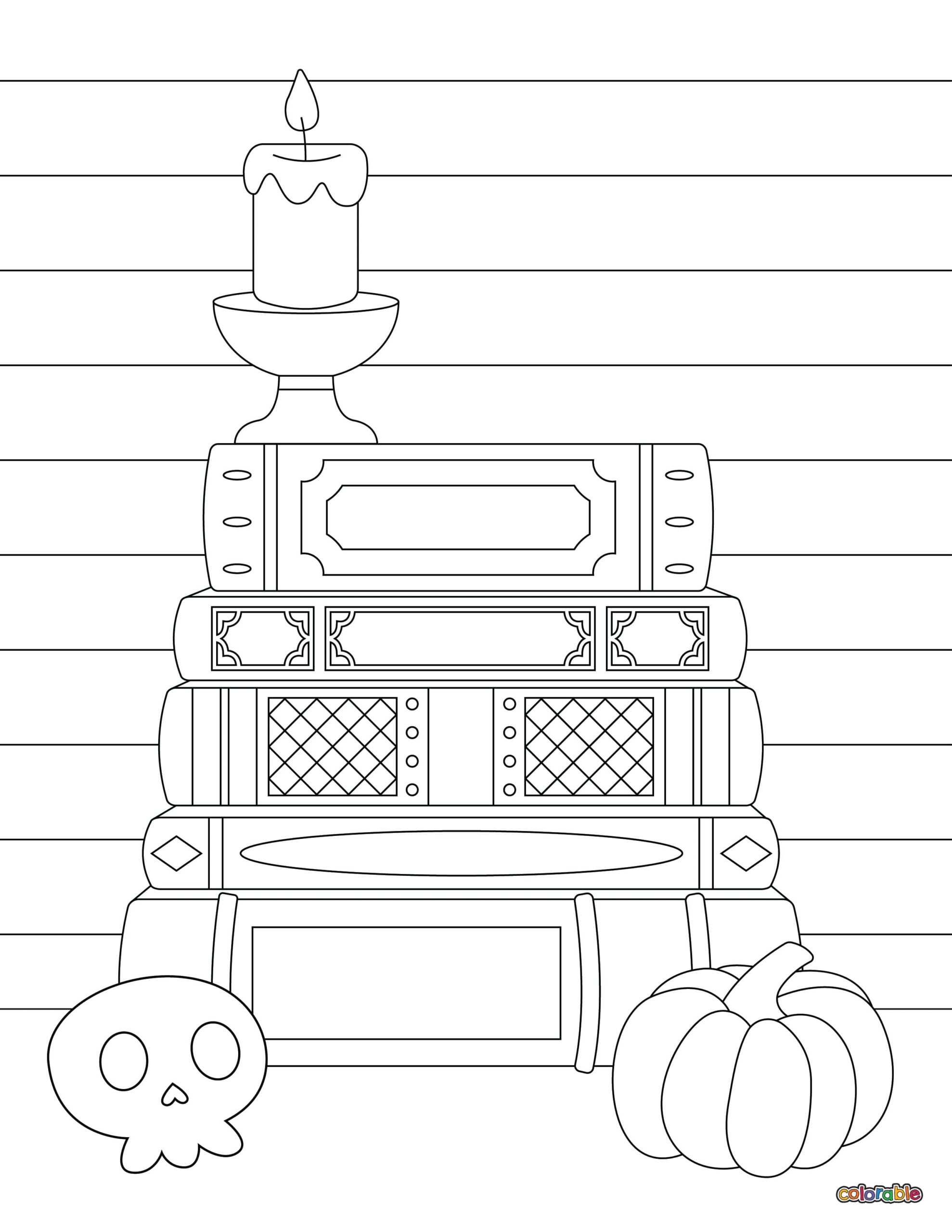 October Coloring Pages - 40 FREE Pages | Colorable