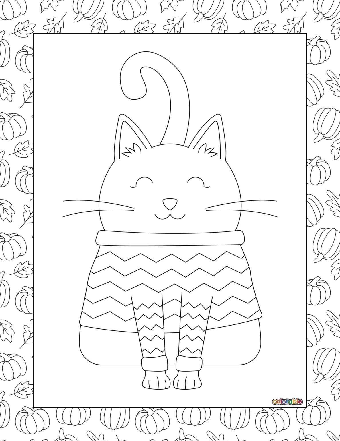 October Coloring Pages - 40 FREE Pages | Colorable