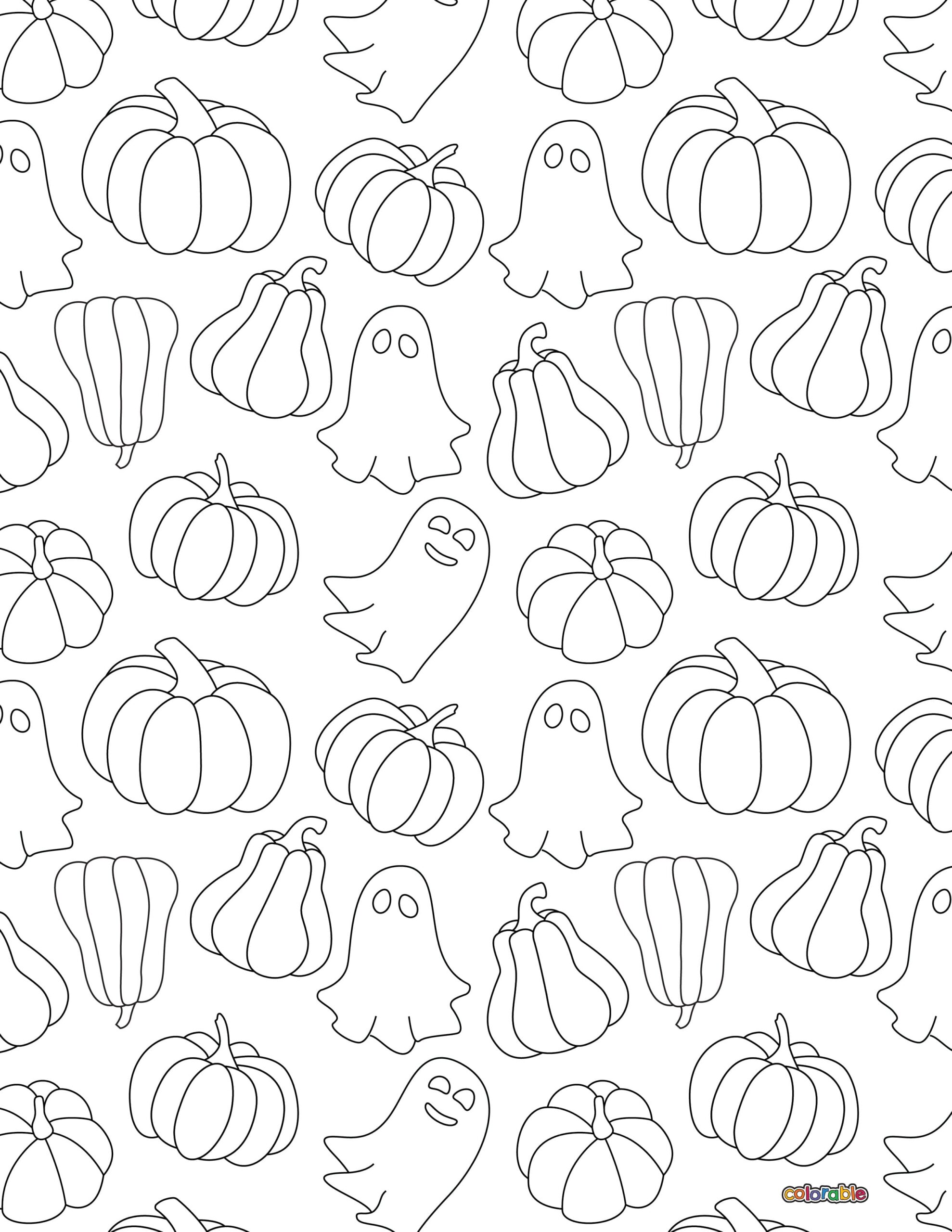 October Coloring Pages - 40 FREE Pages | Colorable