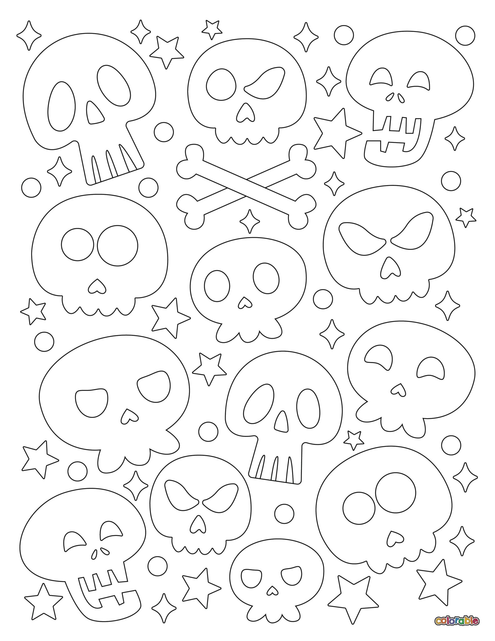 October Coloring Pages - 40 FREE Pages | Colorable