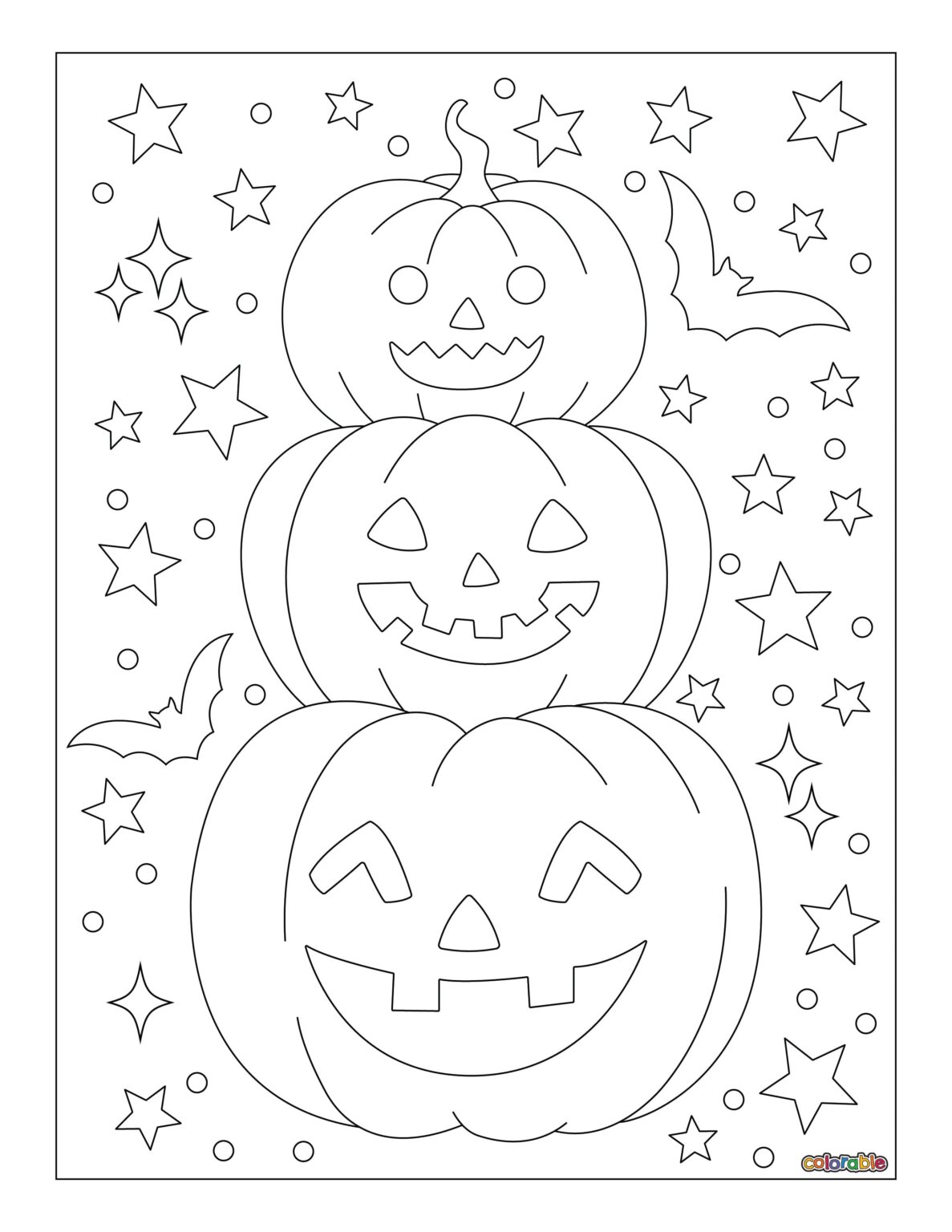 October Coloring Pages - 40 FREE Pages | Colorable