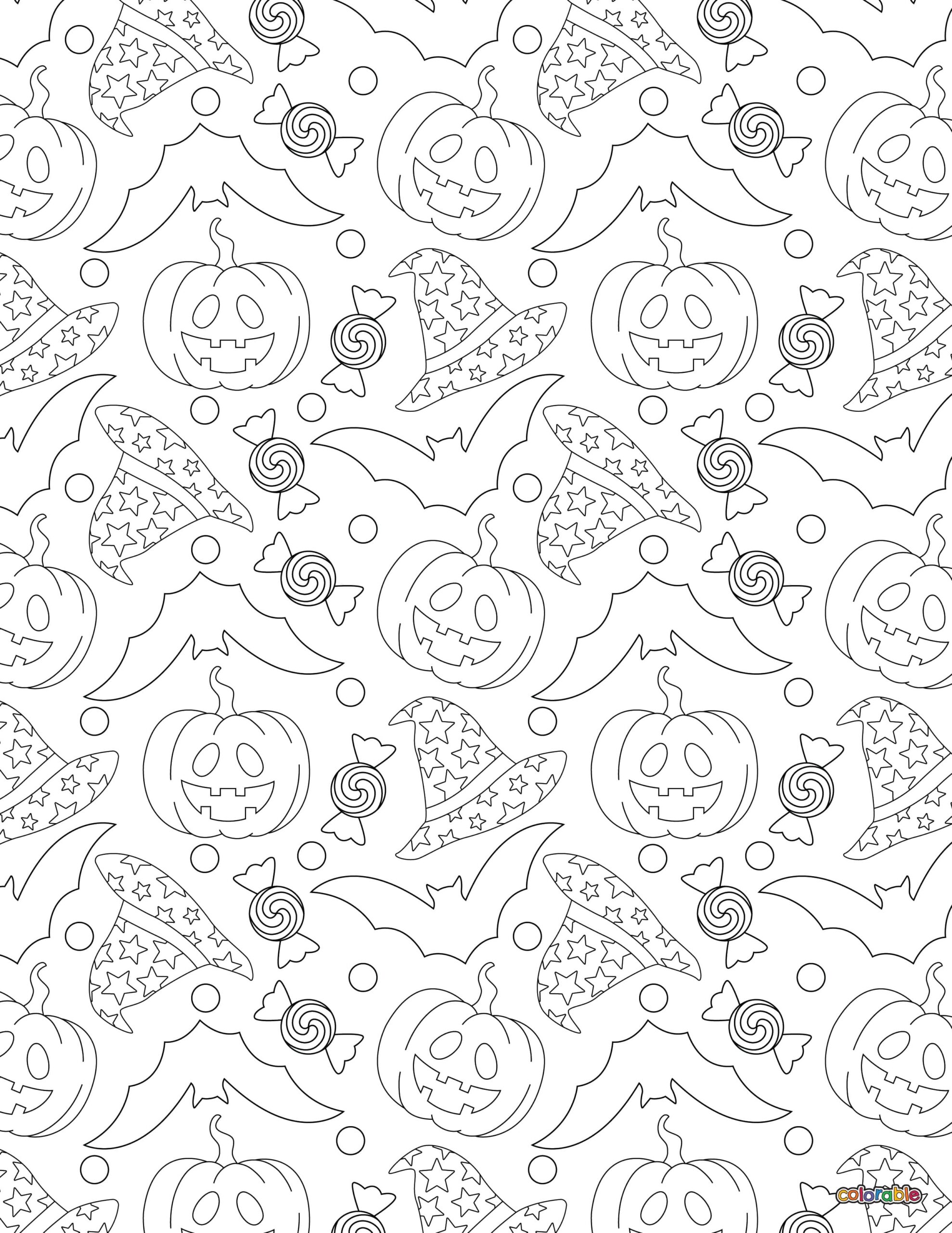 October Coloring Pages - 40 FREE Pages | Colorable