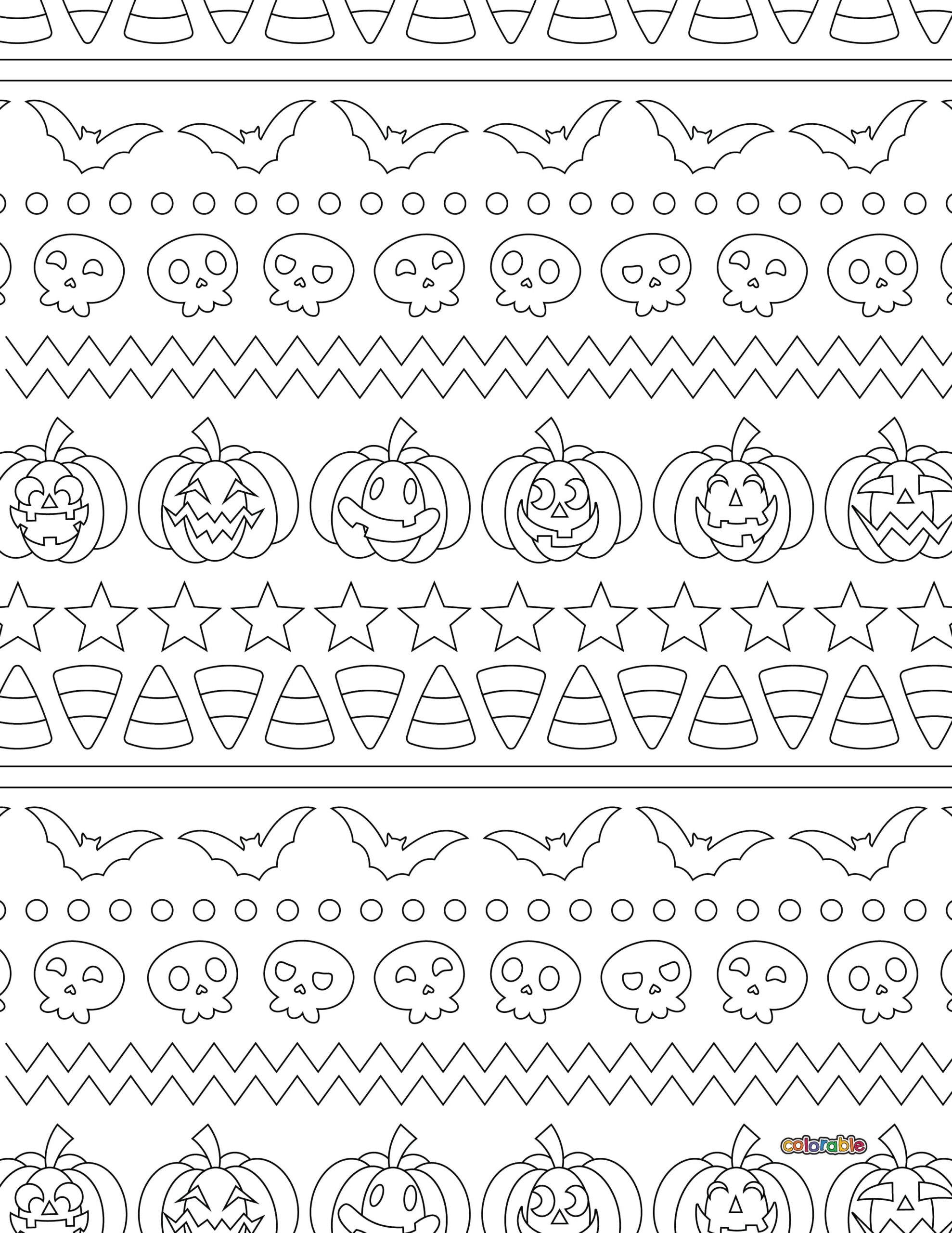 October Coloring Pages - 40 FREE Pages | Colorable