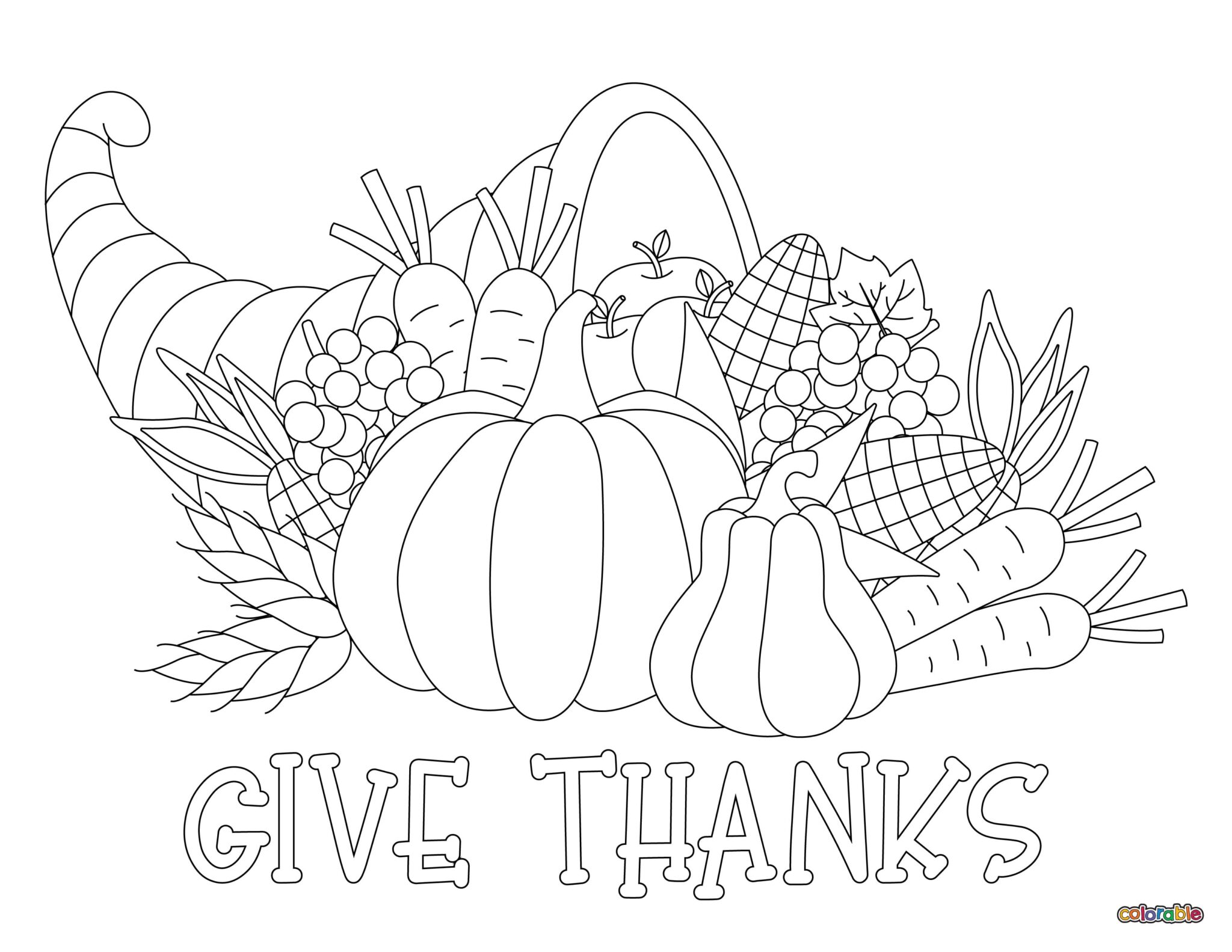 November Coloring Pages - 40 FREE Pages | Colorable