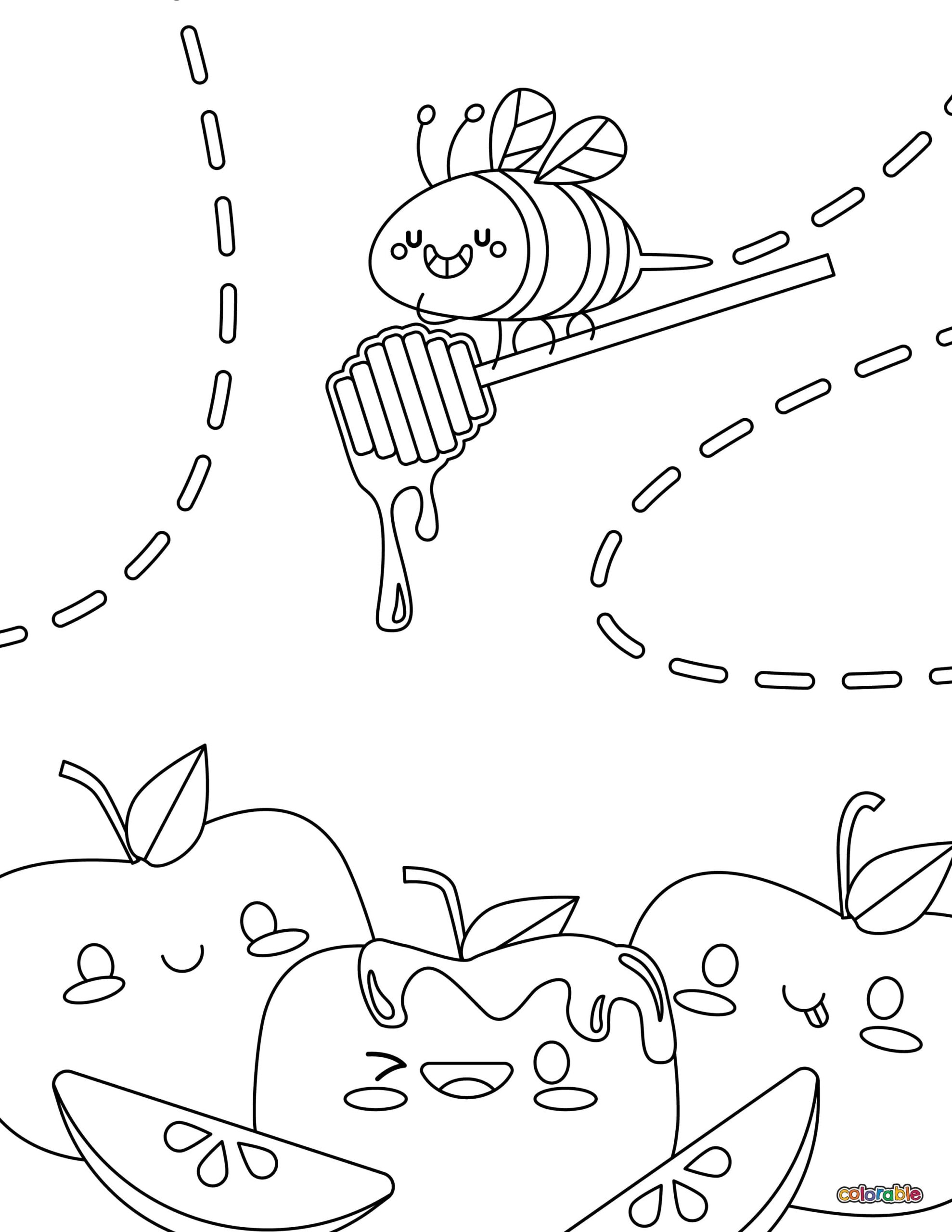 Rosh Hashanah Coloring Pages - 25 Free Pages | Colorable