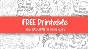 Rosh Hashanah Coloring Pages - 25 Free Pages | Colorable