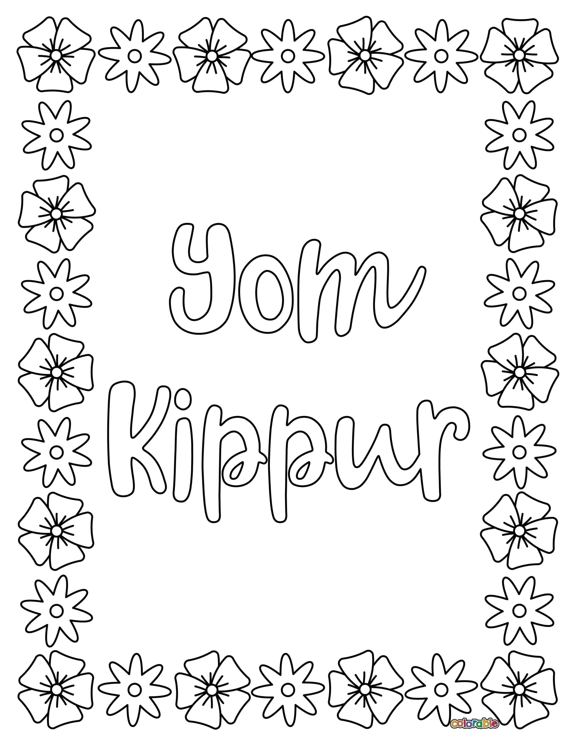 Yom Kippur Coloring Pages - 17 Free Pages | Colorable