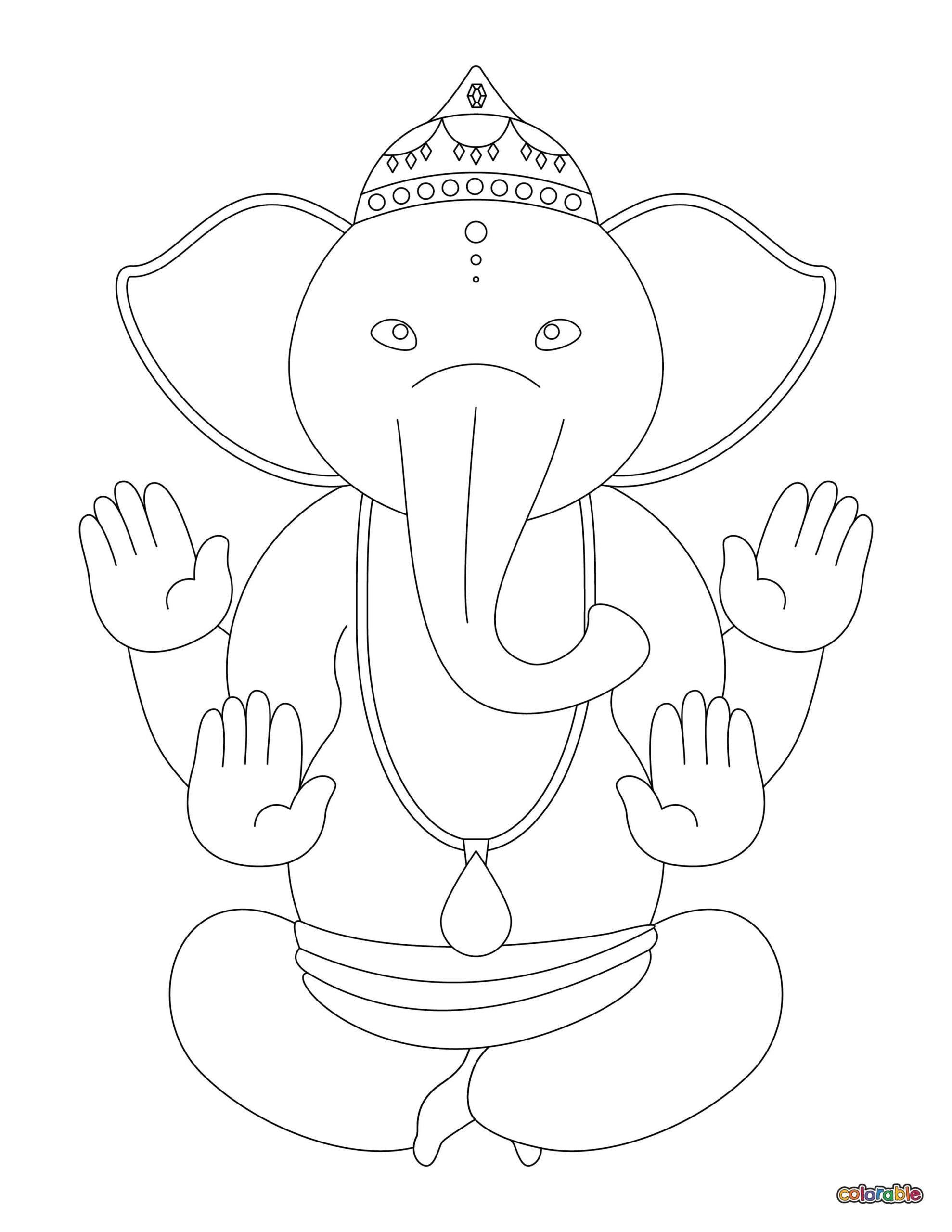 Diwali Coloring Pages - 25 Free Pages | Colorable